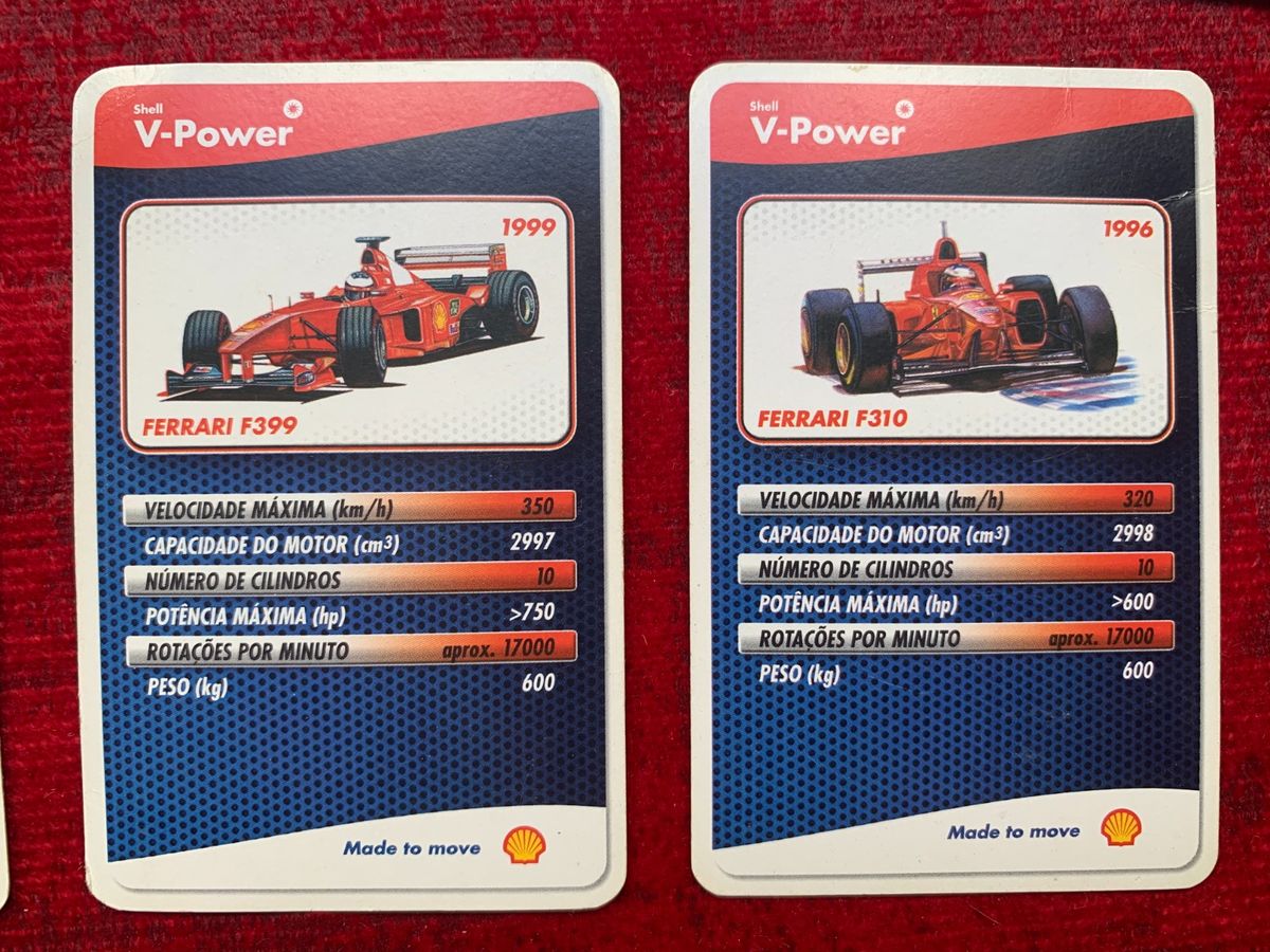 Carros Campeões Ferrari 60 Anos Shell V-power Clássicos de Corrida ...