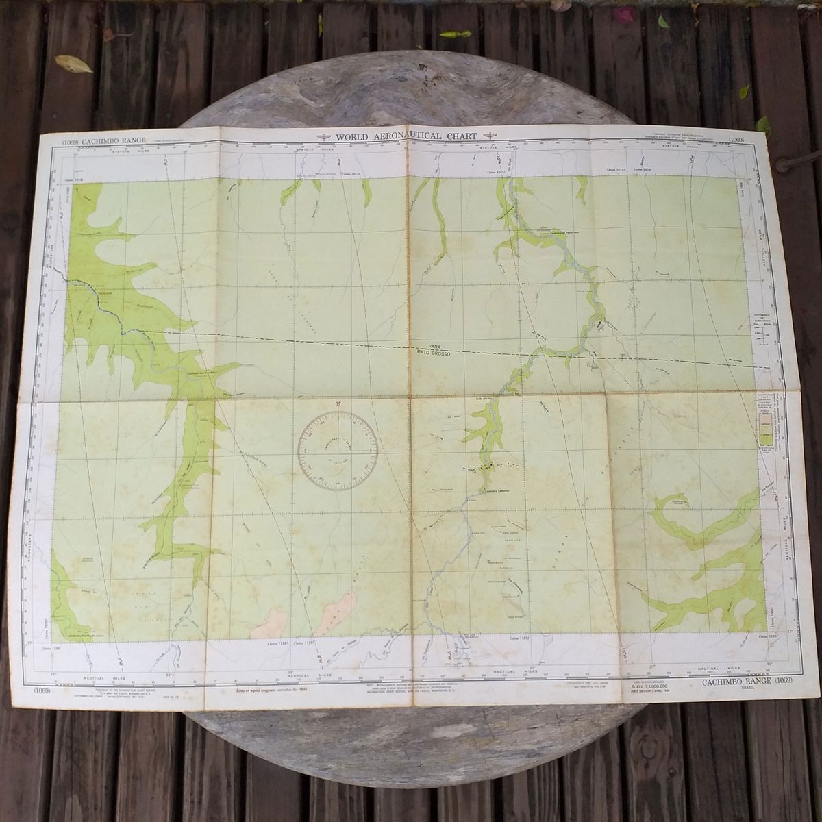 Carta Aeronáutica Cachimbo Range | Item de Papelaria Usado 82467993 ...