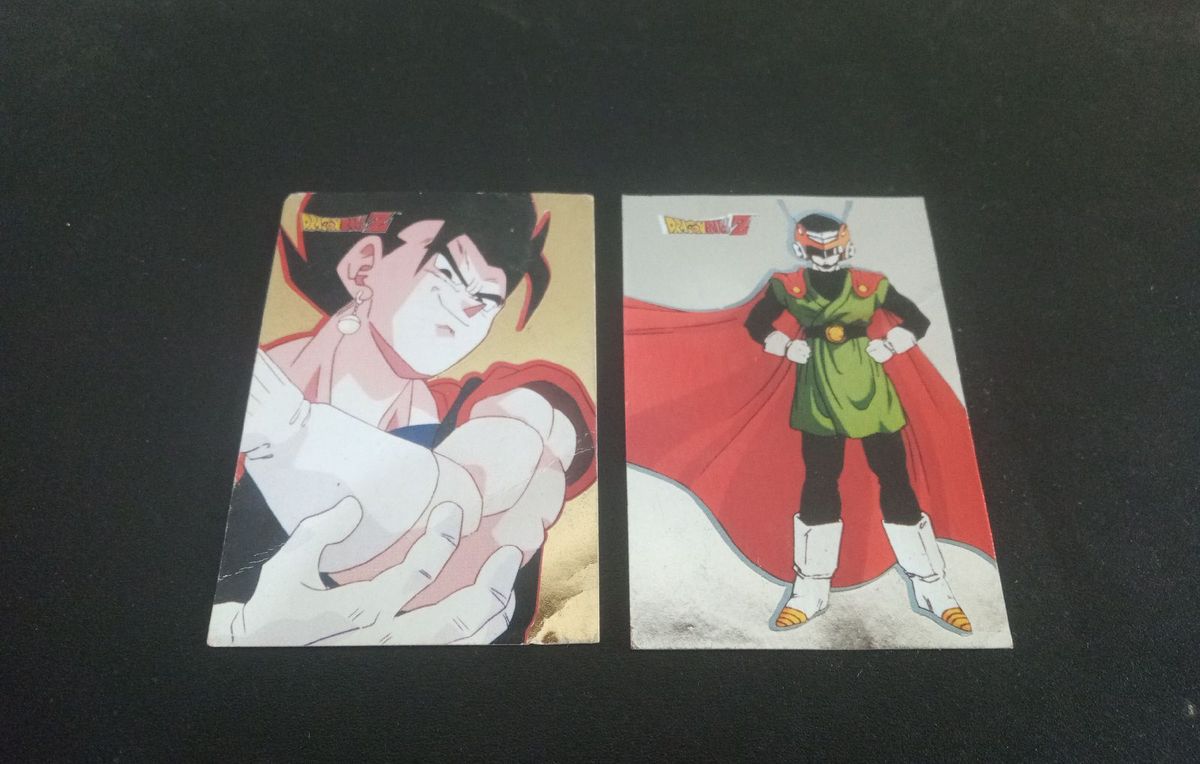 Carta Card Dragon Ball Z 2 Cartas Prateadas Vegetto + Saiyaman ...