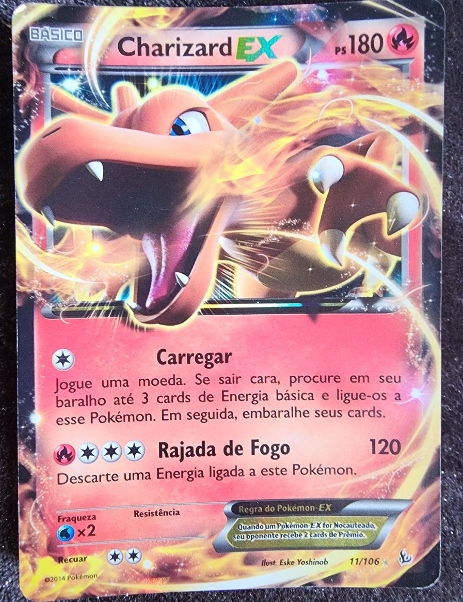 Carta Charizard Ex | Produto Masculino Usado 80209396 | enjoei