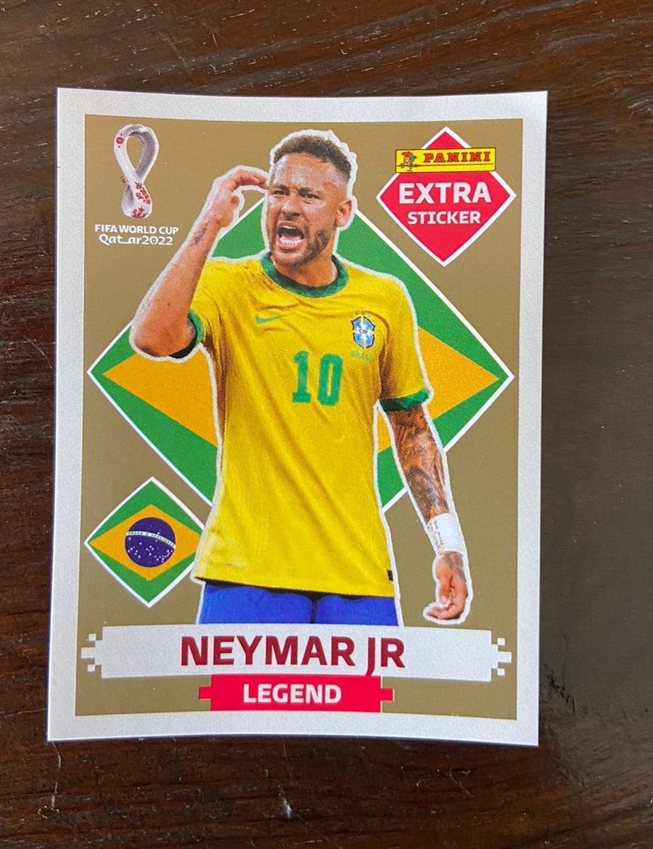 Carta Neymar Ouro Figurinha Extra Album Copa do Mundo 2022 | Roupa ... Carta Neymar Ouro Figurinha Extra Album Copa do Mundo 2022 | Roupa ...