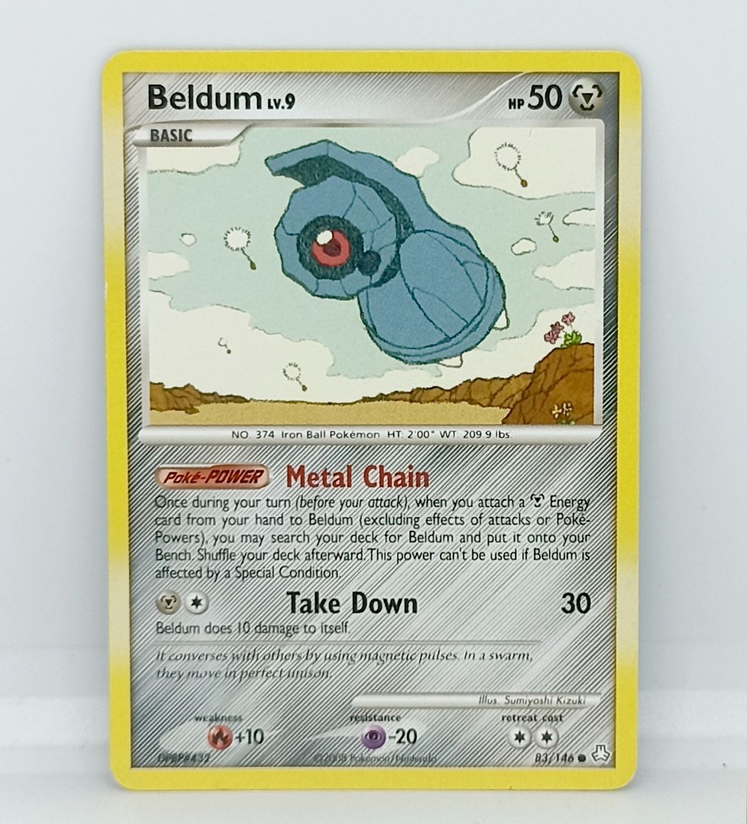 Carta Pokémon Beldum Tcg Original Nintendo em Inglês 83/146 Ano 2008 ...