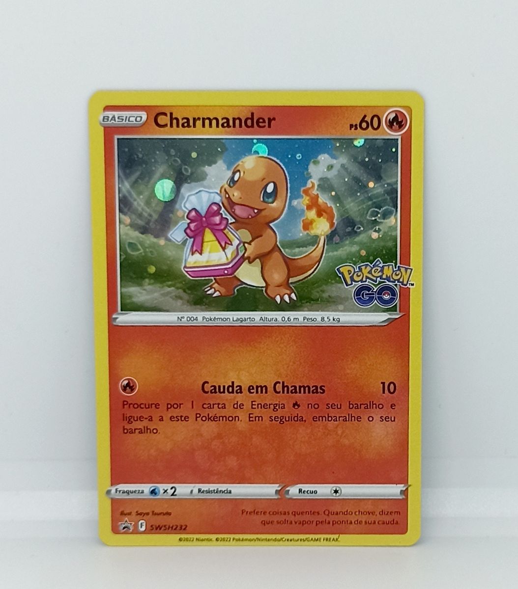 Carta Pokémon Charmander Tcg Original Copag Brilhante Swsh232 Ano 2022 ...