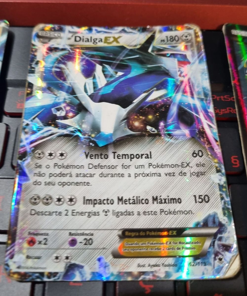 Carta Pokemon | Dialga Ex | Brinquedo Pokemon Usado 79301780 | enjoei