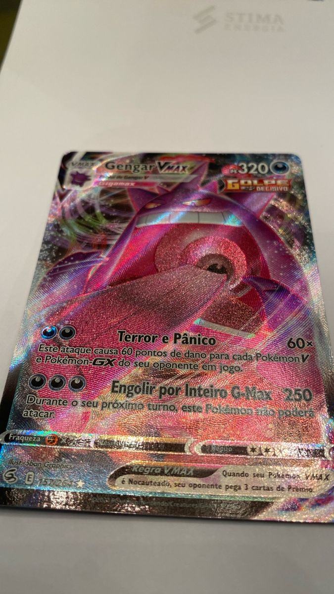Carta Pokémon Gengar Vmax | Jogo de Tabuleiro Pokemon Usado 101320831 ...