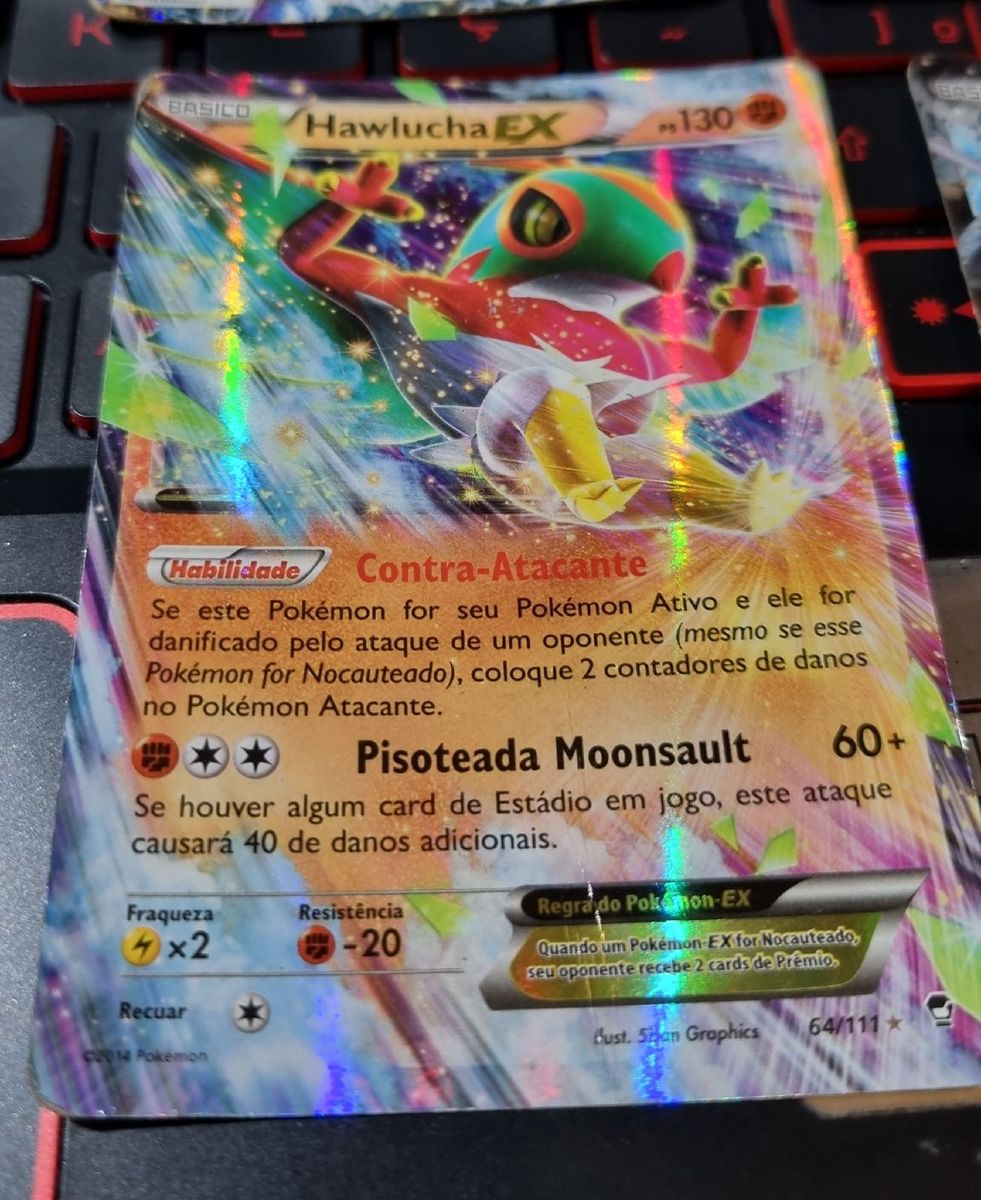 Carta Pokemon | Hawlucha Ex | Brinquedo Pokemon Usado 79301883 | enjoei