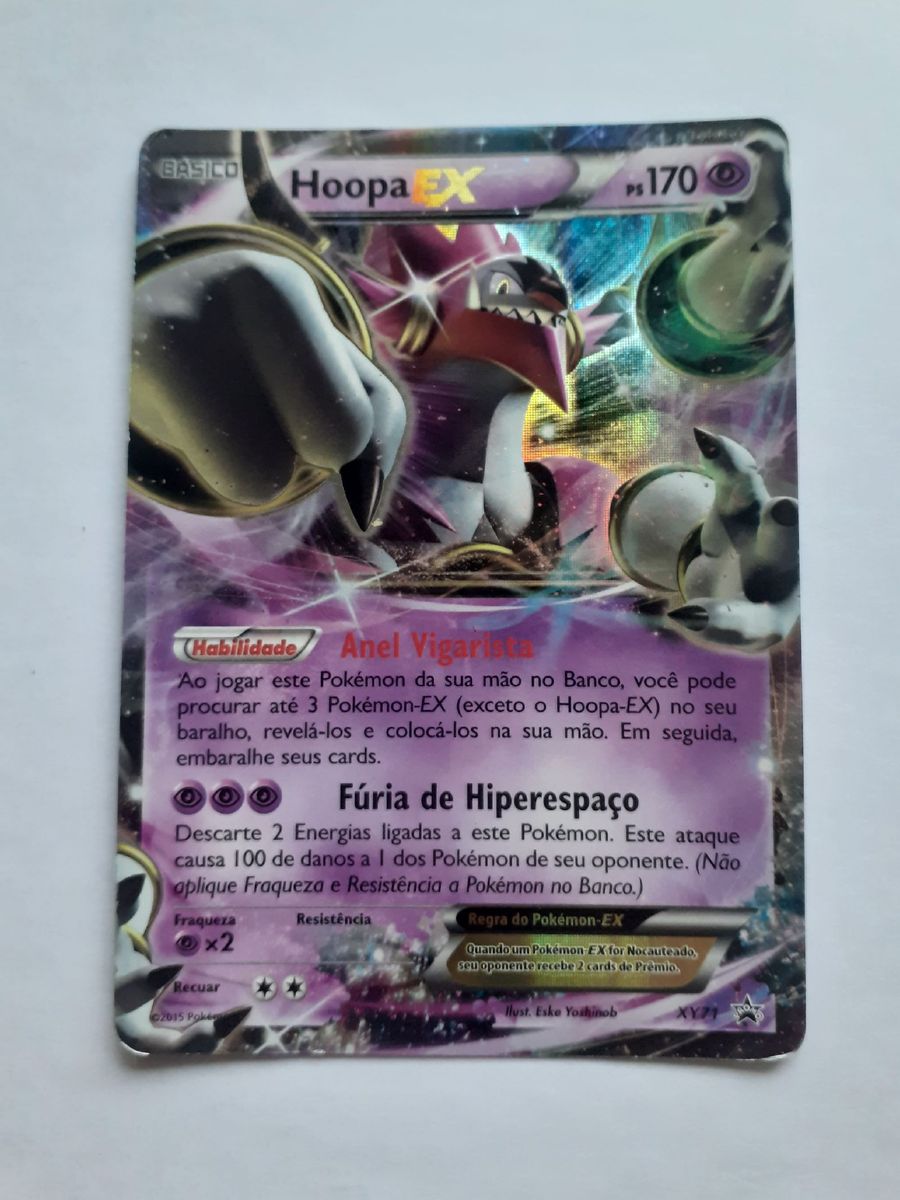 Carta Pokémon Hoopa Ex | Jogo de Tabuleiro Pokémon Usado 65474347 | enjoei