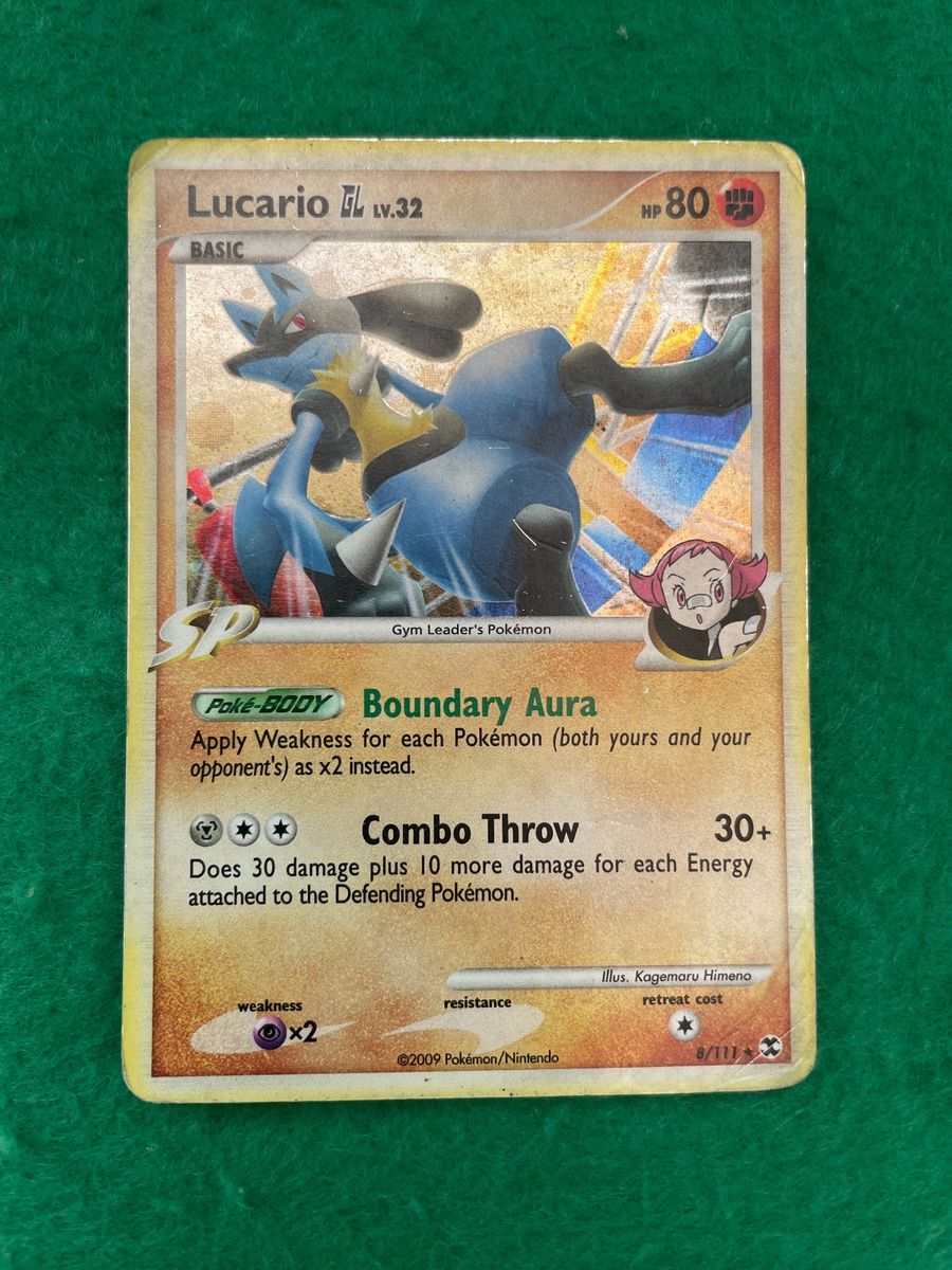 Carta Pokémon Lucario Gl Lv. 32 - Kagemaru Himeno | Produto Vintage e Retro Pokémon Usado ...