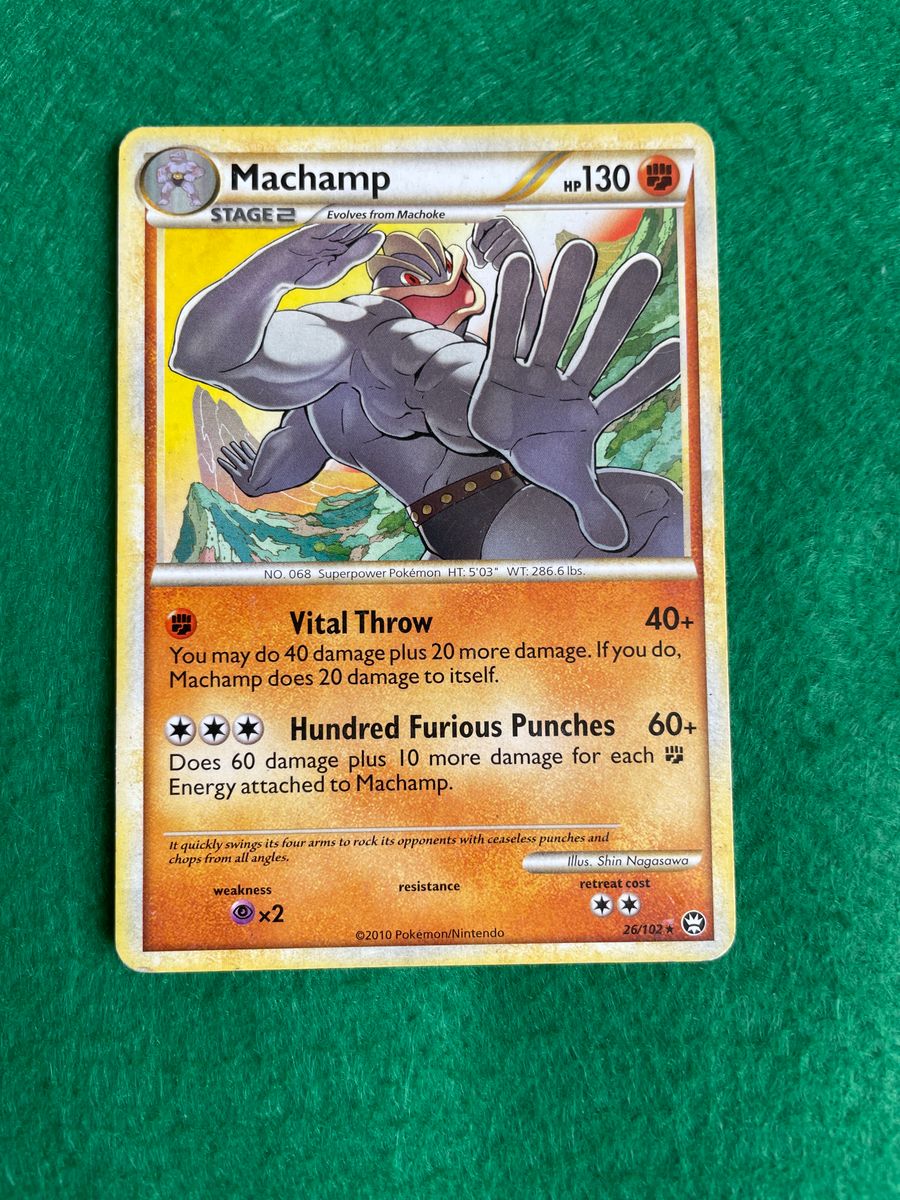 Carta Pokémon Machamp - Shin Nagasawa | Produto Vintage e Retro Pokémon ...