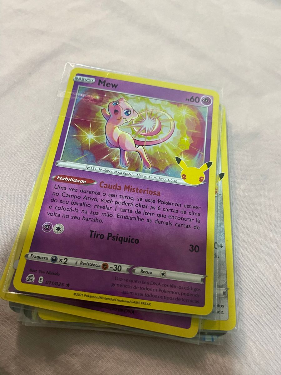 Carta Pokémon Mew | Produto Vintage e Retro Copag Nunca Usado 115440661 ...