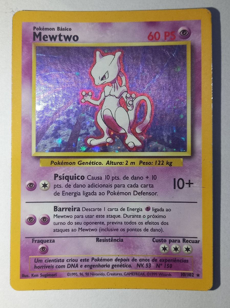 Carta Pokémon | Mewtwo | Filme e Série Pokémon Usado 79787617 | enjoei