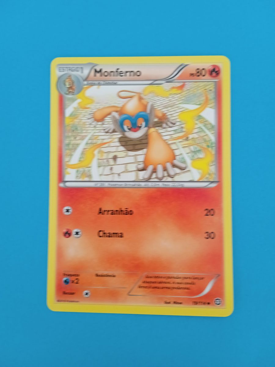 Carta Pokemon Monferno 19/114 (mizue) | Produto Vintage e Retro Pokemon ...