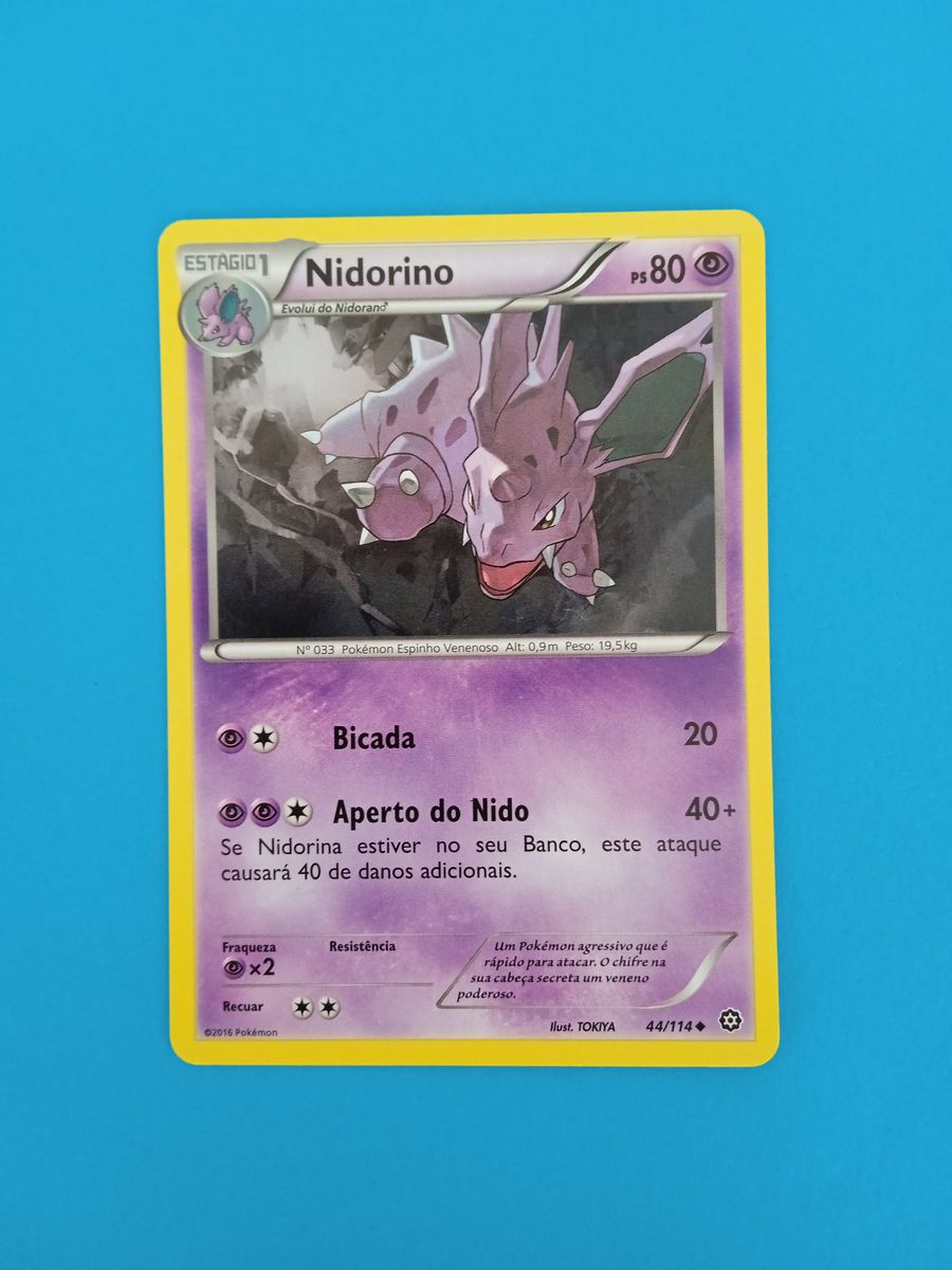 Carta Pokemon Nidorino 44/114 (tokiya) | Produto Vintage e Retro ...