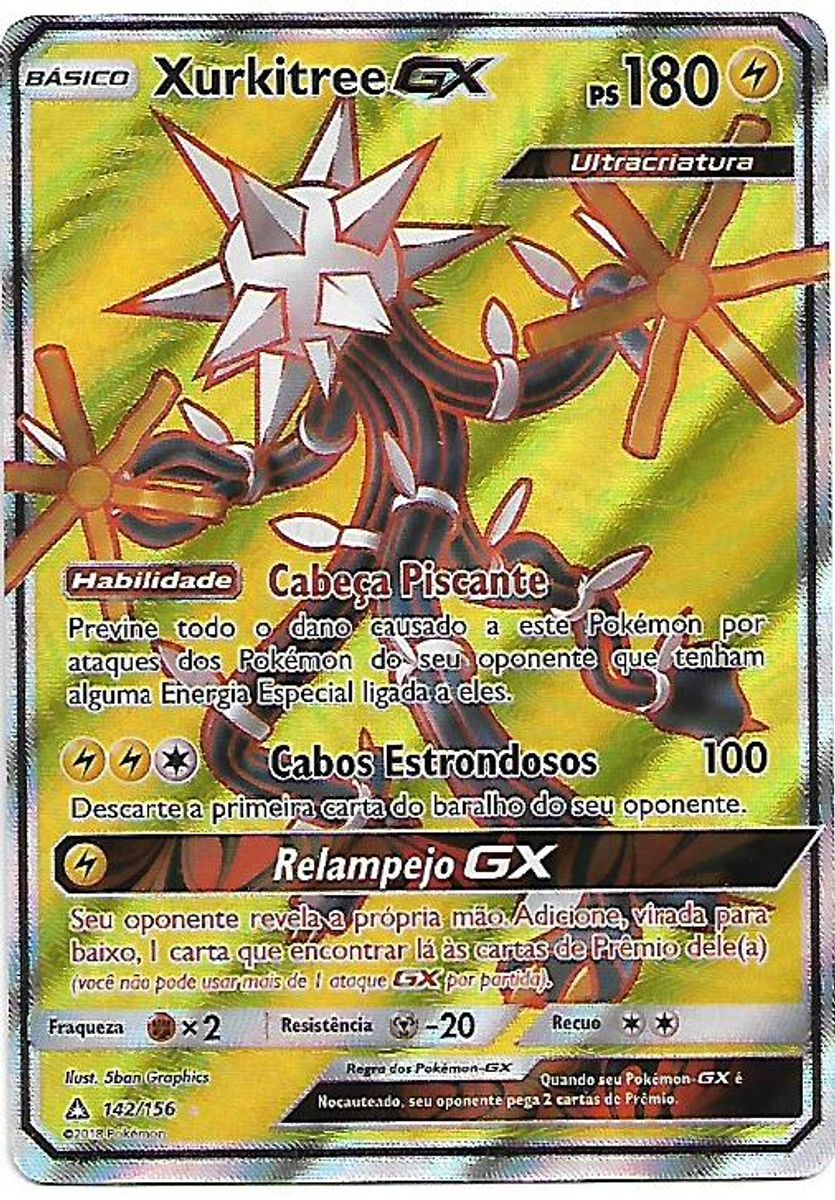Carta Pokémon Original Xurkitree Gx Full Art - Ultraprisma | Jogo de ...