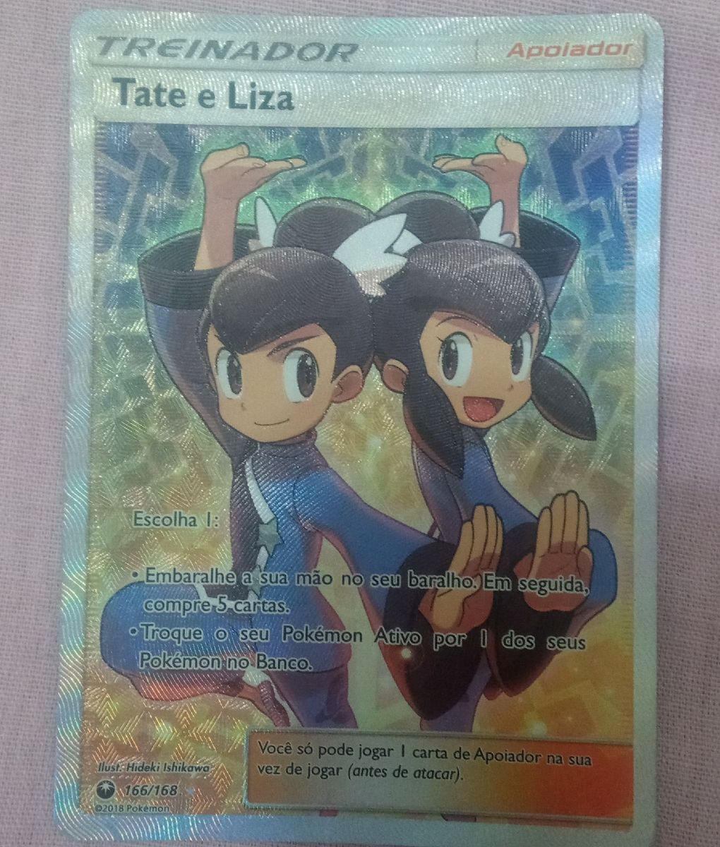 Carta Pokémon-tate e Liza Treinador | Brinquedo Usado 81636722 | enjoei