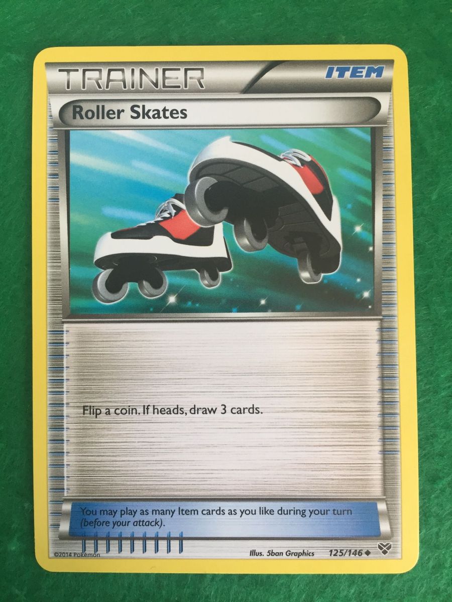 Carta Pokémon Trainer Roller Skates | Produto Vintage e Retro Pokémon ...