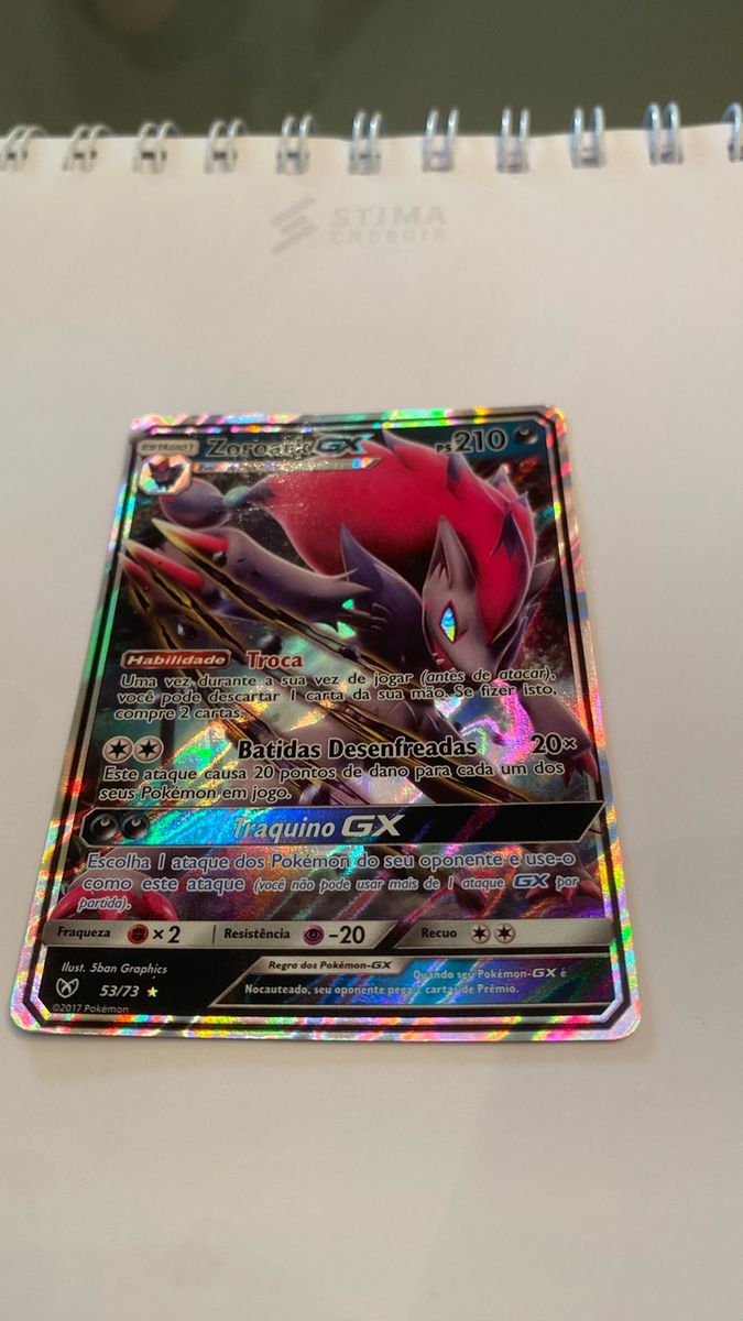 Carta Pokémon Zoroak Gx | Jogo de Tabuleiro Pokemon Usado 100817896 ...