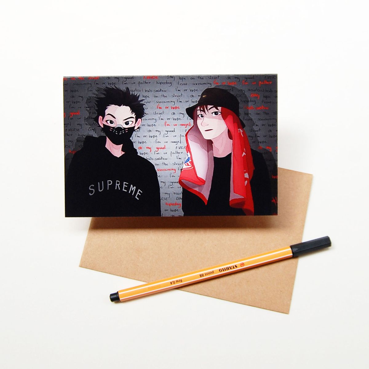 Cartão Postal "1 Verse" | Item de Papelaria Cecilia Brenner Nunca Usado ...