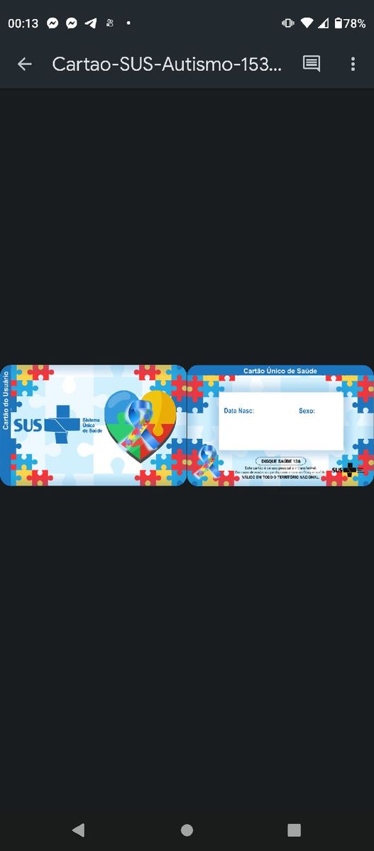 Cartão Sus Personalizado | Item Infantil Nunca Usado 84693663 | enjoei