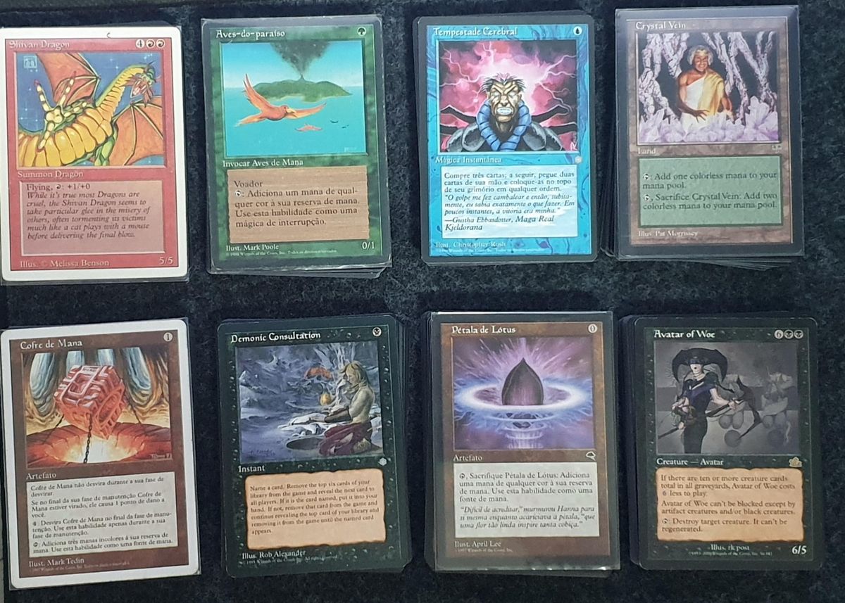 Cartas Antigas Retro Old Frame Magic The Gathering - 60 Cartas com Rara ...