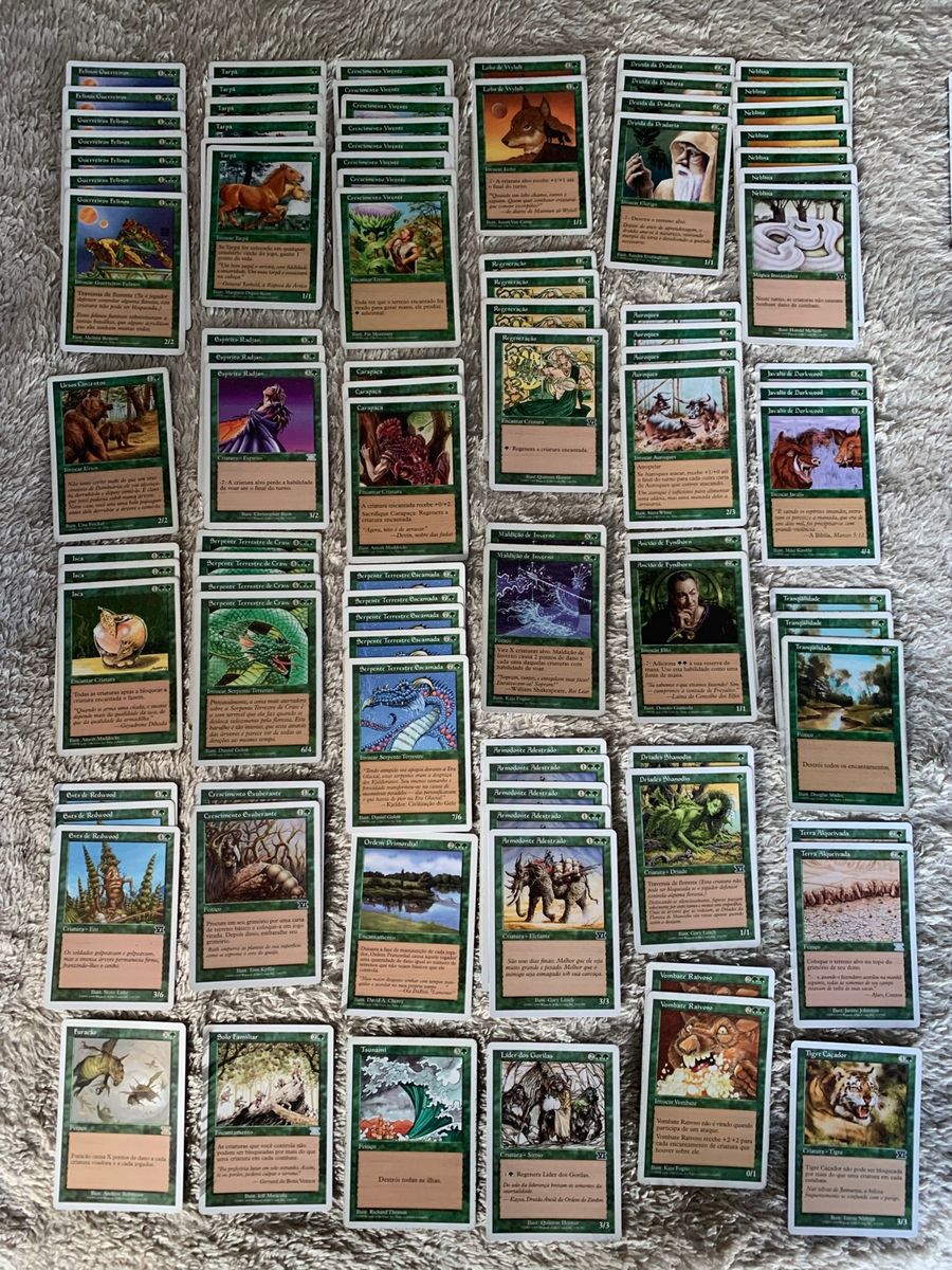 Cartas de Magic The Gathering - 5a e 6a Edição Cor Verde | Jogo de ...