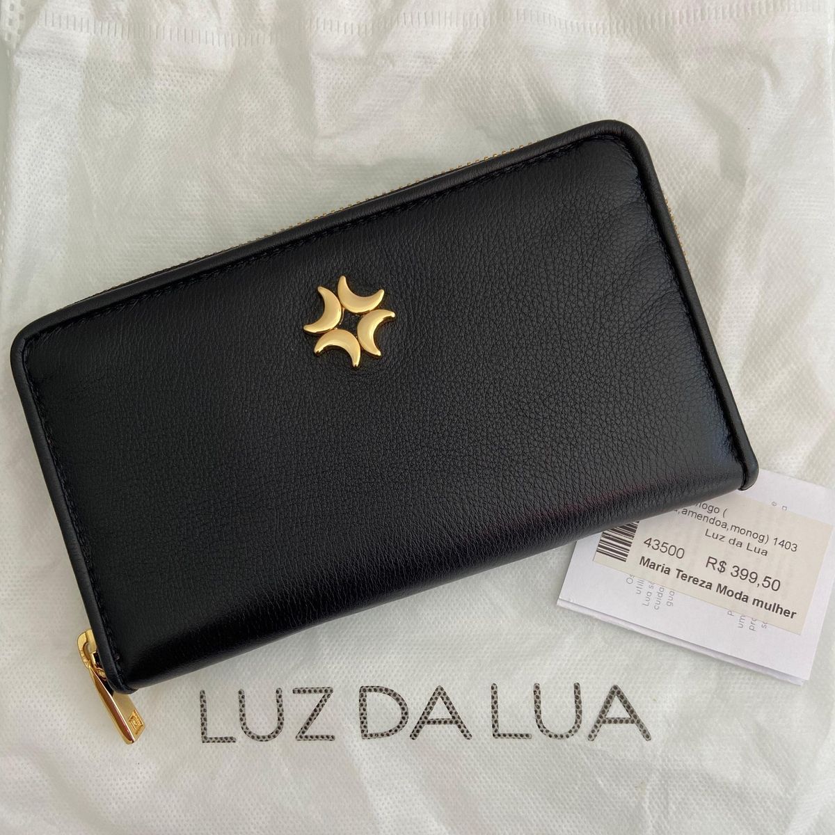 Carteira Luz da Lua Couro Legítimo | Clutch Feminina Luz Da Lua Nunca Usado 104532611 | enjoei