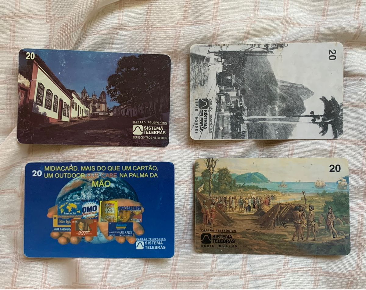 Cartões de Telefone Antigos | Produto Vintage e Retro Telebras Usado ...