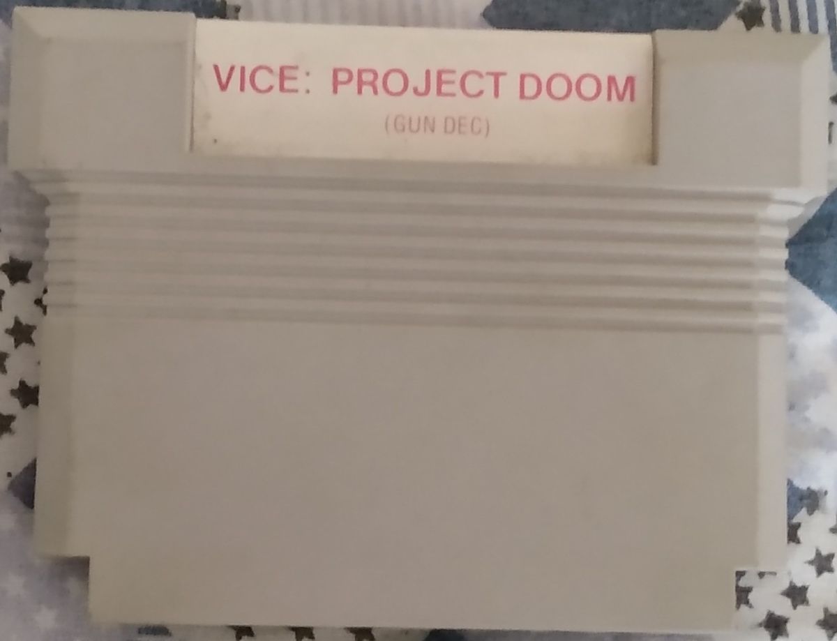 Cartucho 60 Pinos Vice Project Doom ( Gun Dec ) Dynavision Nintendinho ...