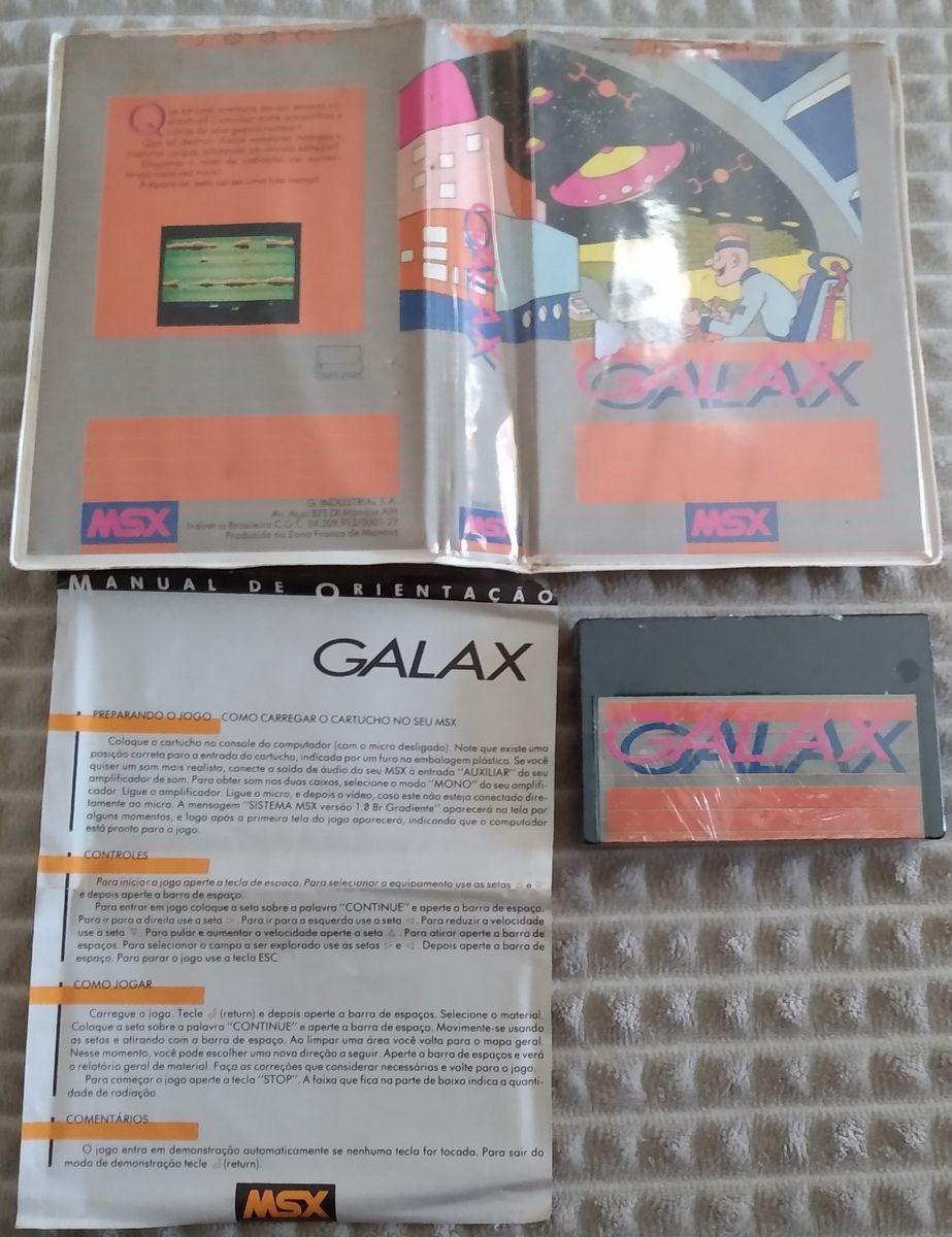 Cartucho Msx Galax Completo | Jogo de Videogame Usado 89141079 | enjoei