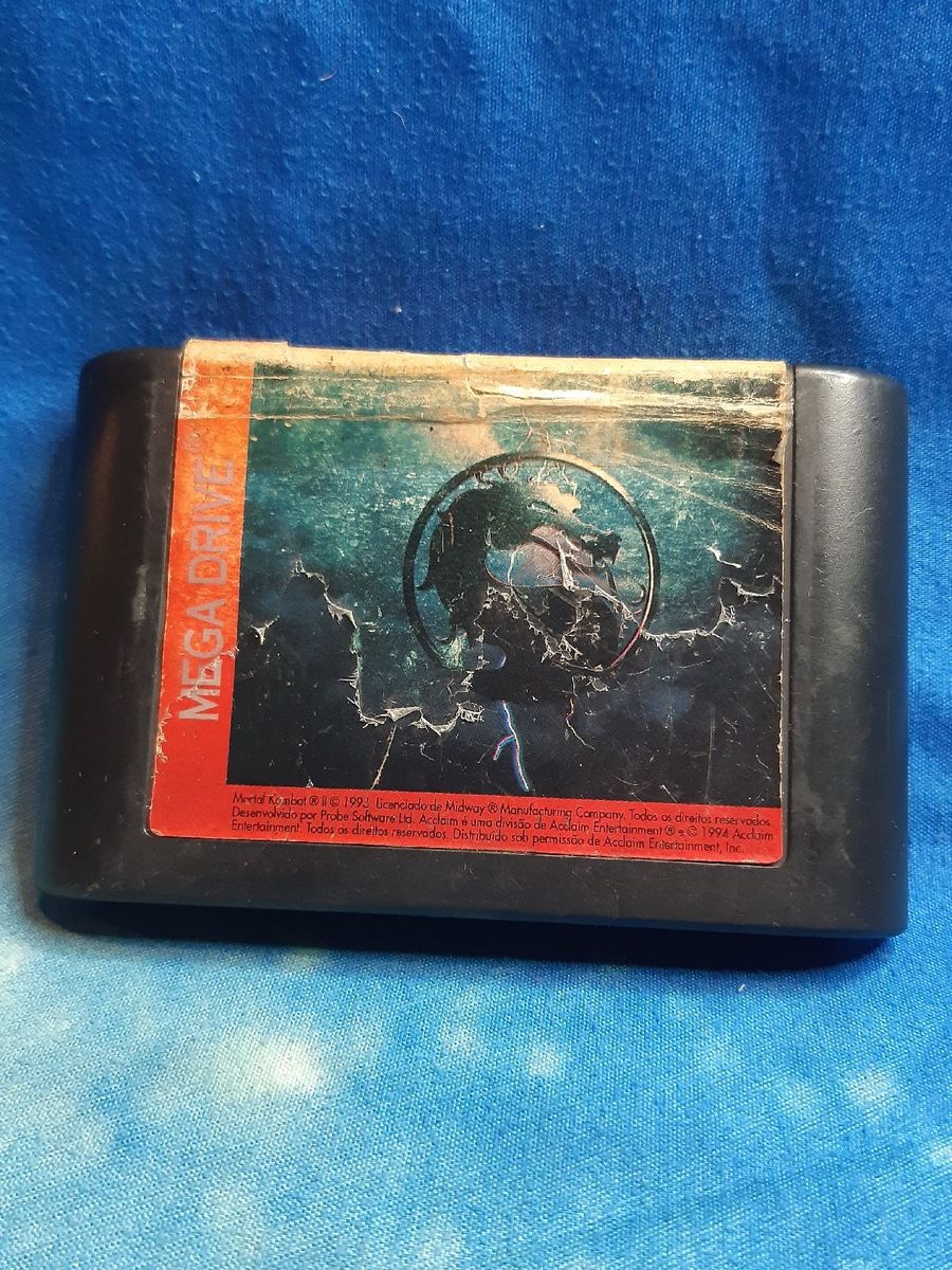Cartucho Original Mortal Kombat Mega Drive | Jogo de Videogame Mega ...