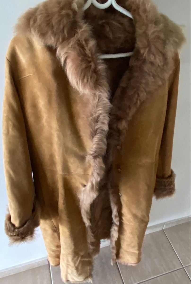 Casaco de Pele e Couro Longo | Casaco Feminino Paul&Shark Nunca Usado ...