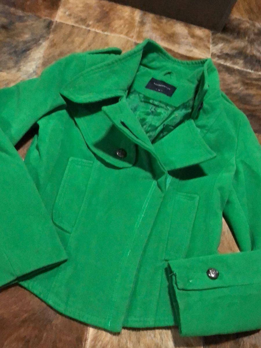 Casaco em Lã Batida Verde Perfeito | Casaco Feminino Safira Fashion ...