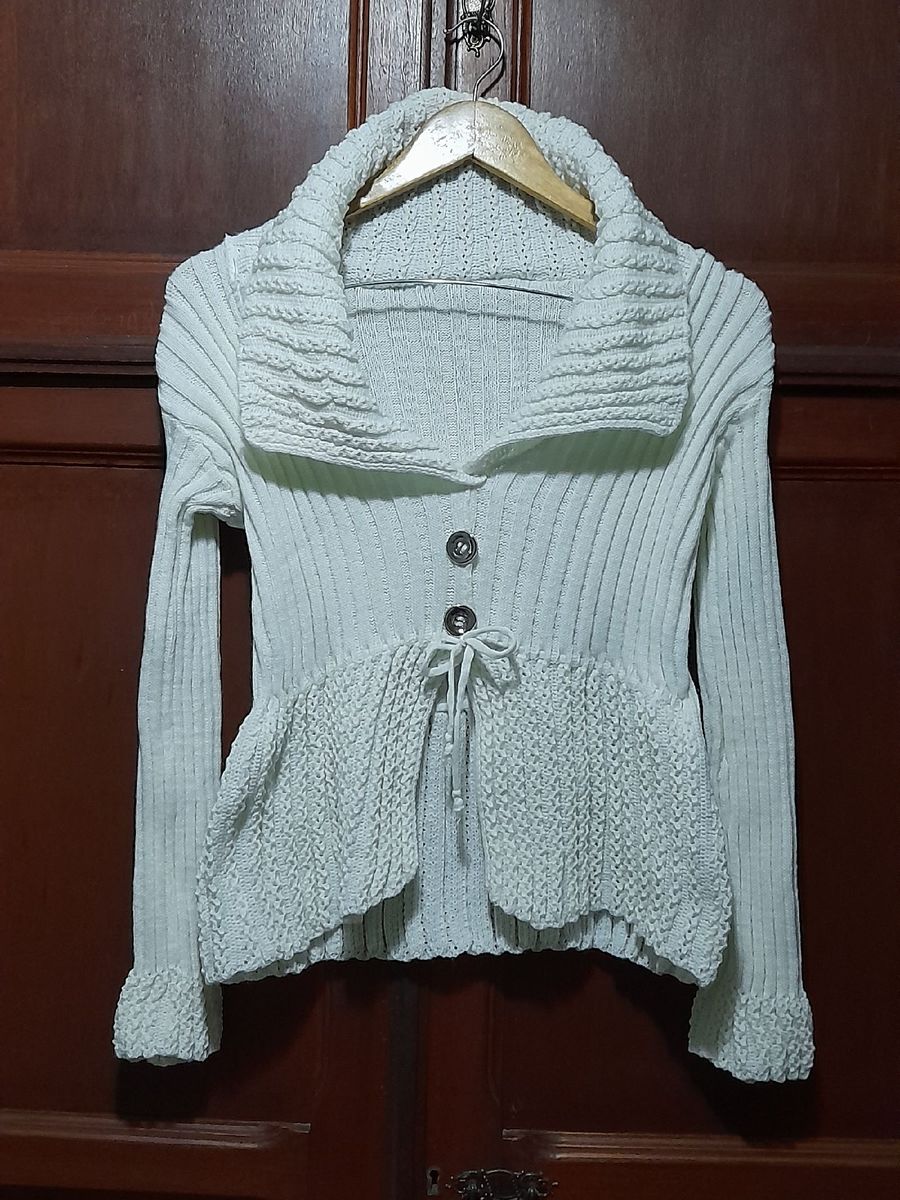 Casaco Off White Bem Fofinho Delicado, Cottagecore, Coquette, Vintage ...