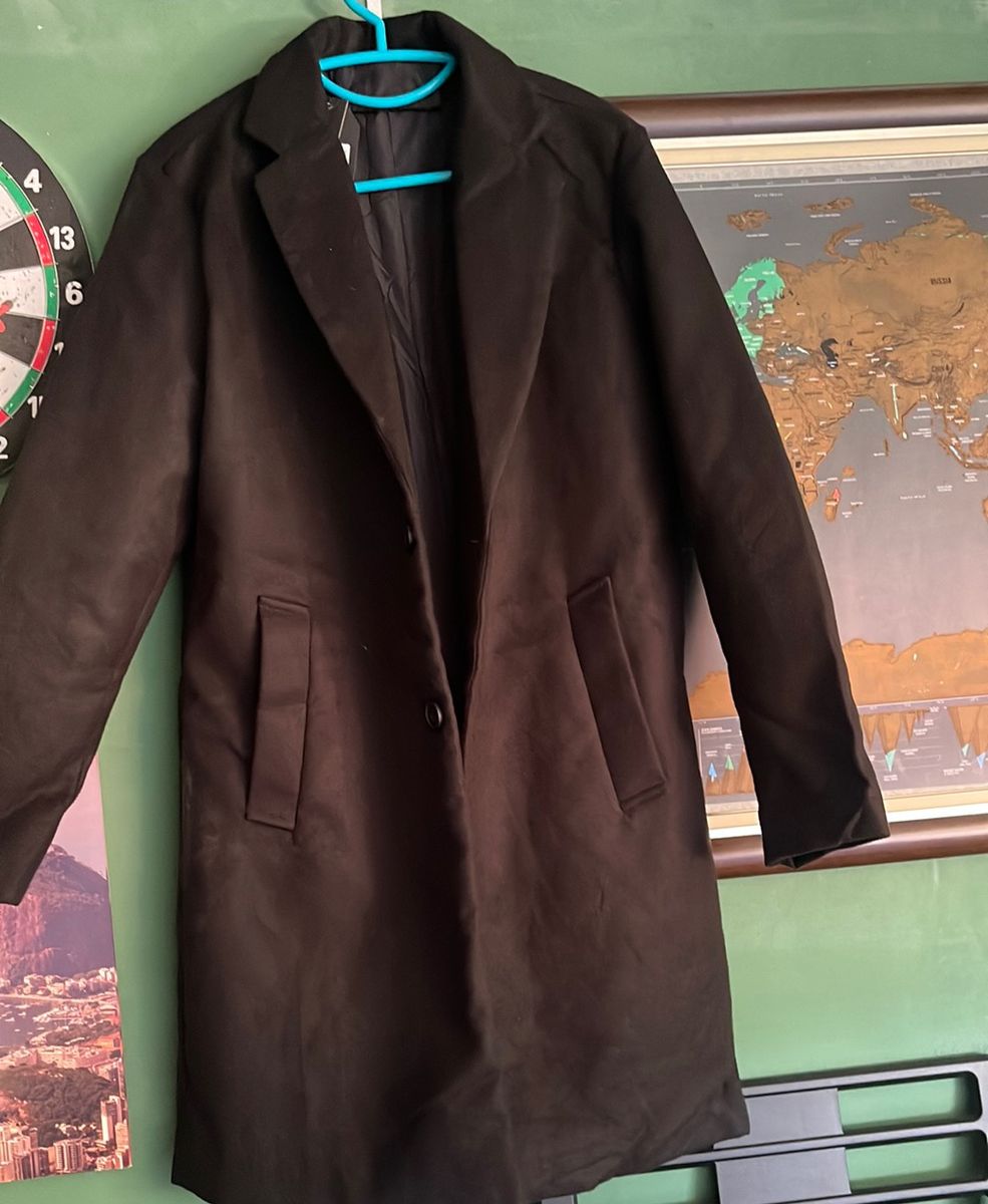 Casaco Sobretudo Preto Matrix | Casaco Masculino Janamor Nunca Usado ...