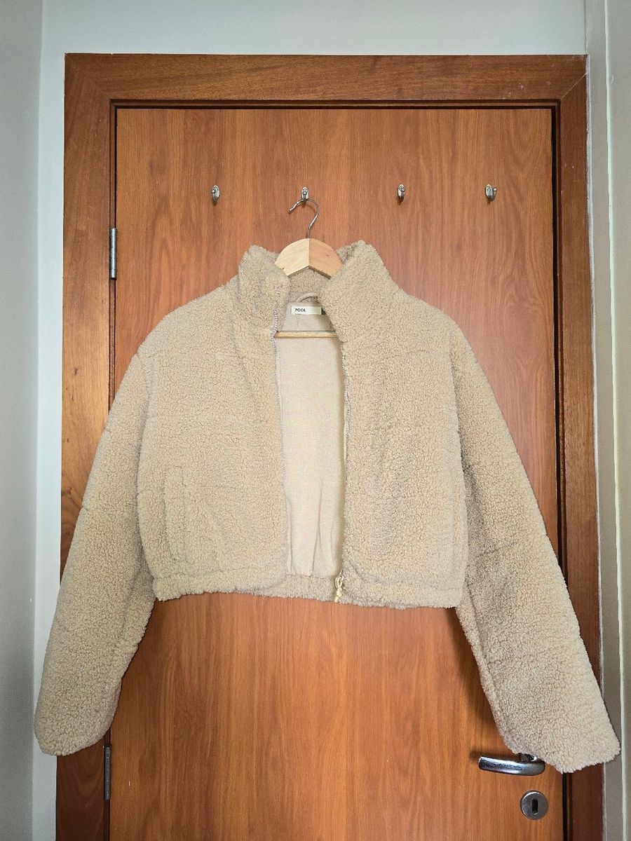 Casaco Teddy Cor Bege Renner Tam M | Casaco Feminino Bebe Usado ...