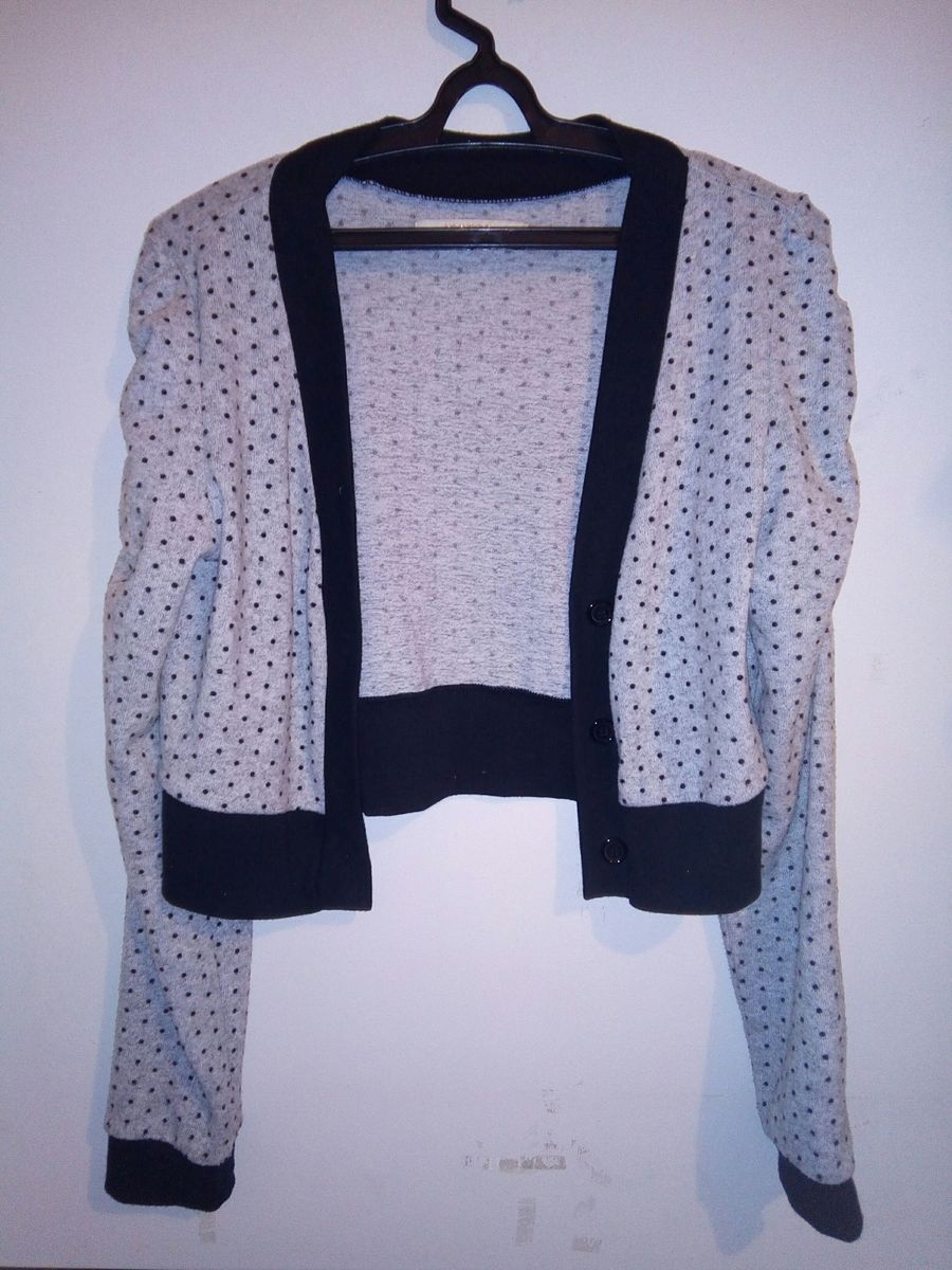 Casaquinho de Poá (bolinhas) | Casaco Feminino Marisa Usado 22187652 ...