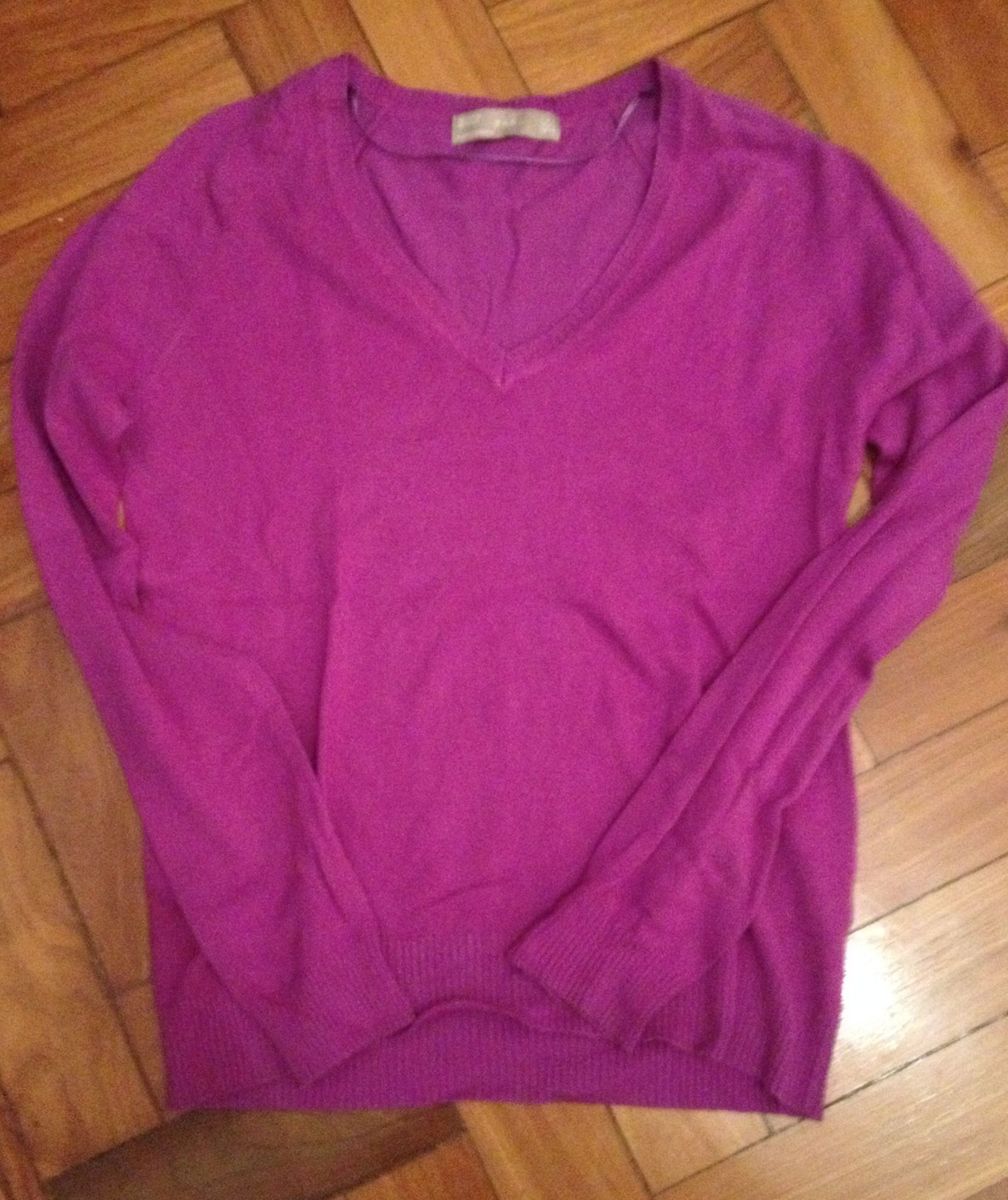 Casaquinho Zara Roxo | Casaco Feminino Zara Usado 15380487 | enjoei