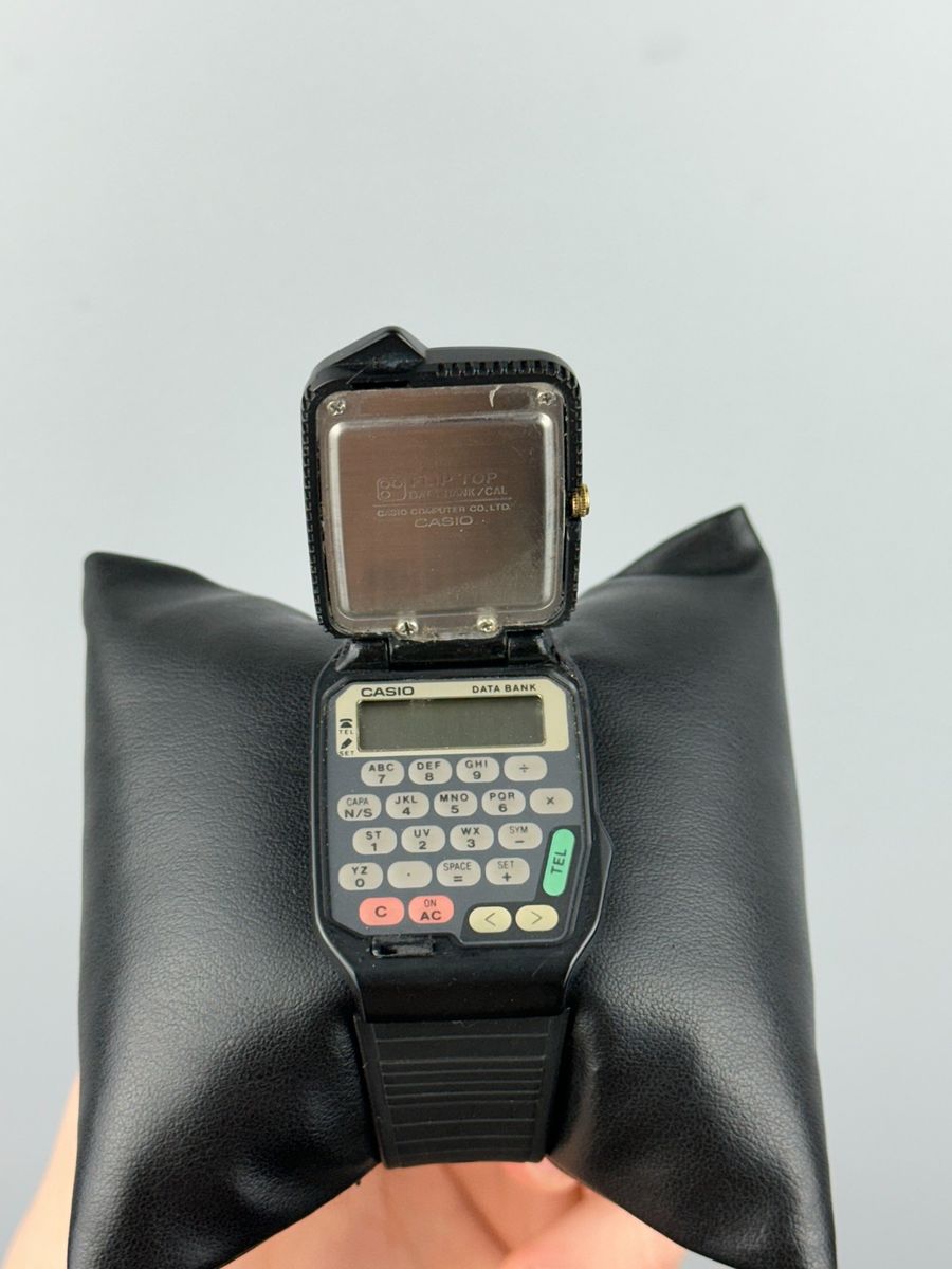 Casio Flip Top Data Bank/cal | Casio Modelo Vintage Raro | Relógio ...