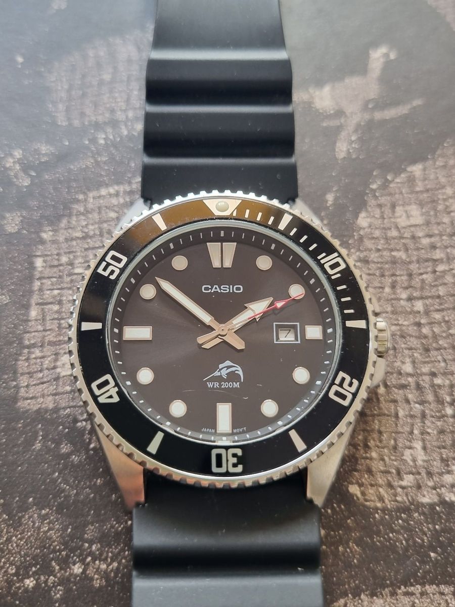 Casio Marlin Duro Bill Gates Mdv106-1a | Relógio Masculino Casio Usado ...