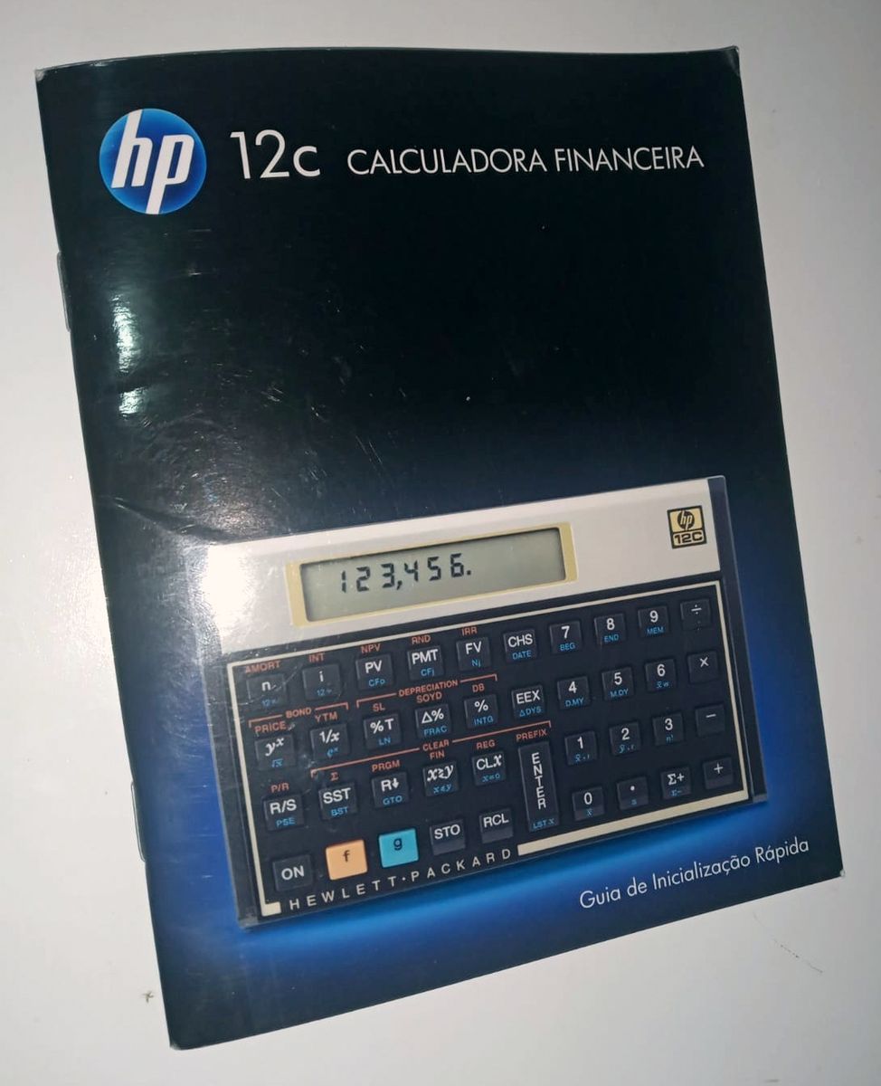 Catálogo Manual de Instruções Calculadora Financeira Hp 12c | Livro Hp ...