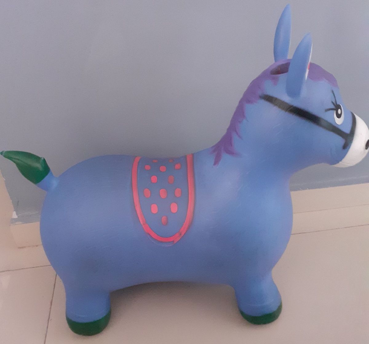 Cavalinho Inflável Upa Upa Azul para Crianças de 1 À 4 Anos | Brinquedo ...