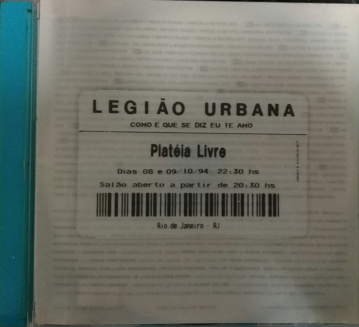 Cd Duplo Legião Urbana -como É Que Se Diz Eu Te Amo | Item de Música ...