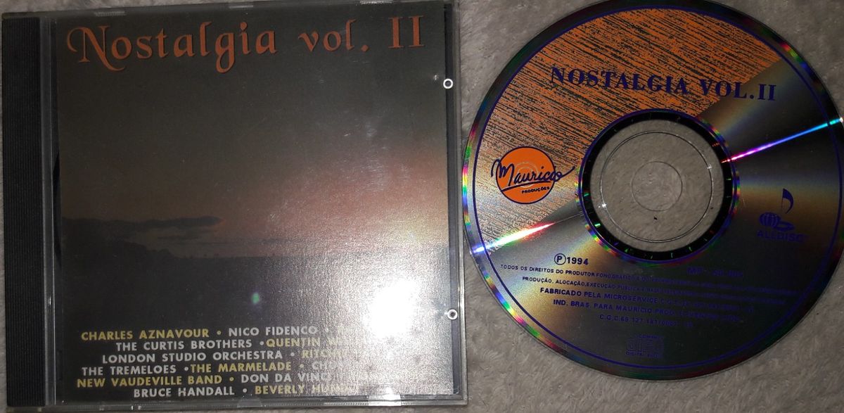 Cd Original Nostalgia Vol. Ii | Item de Música Usado 74023216 | enjoei