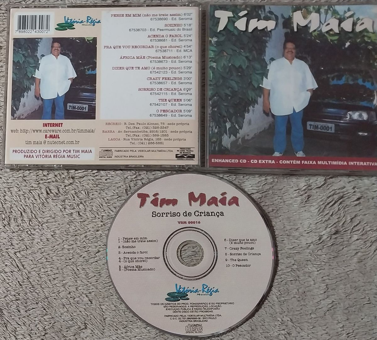 Cd Original Tim Maia Sorriso de Criança | Item de Música Usado 86361699 ...