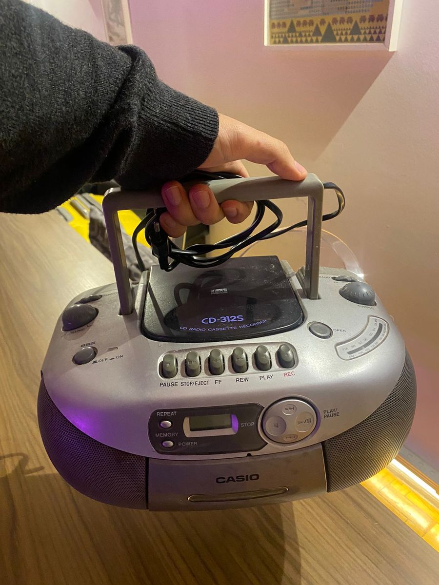Cd Player Casio Radio Cassette Recorder Ótimo Estado Tudo Funcionando ...