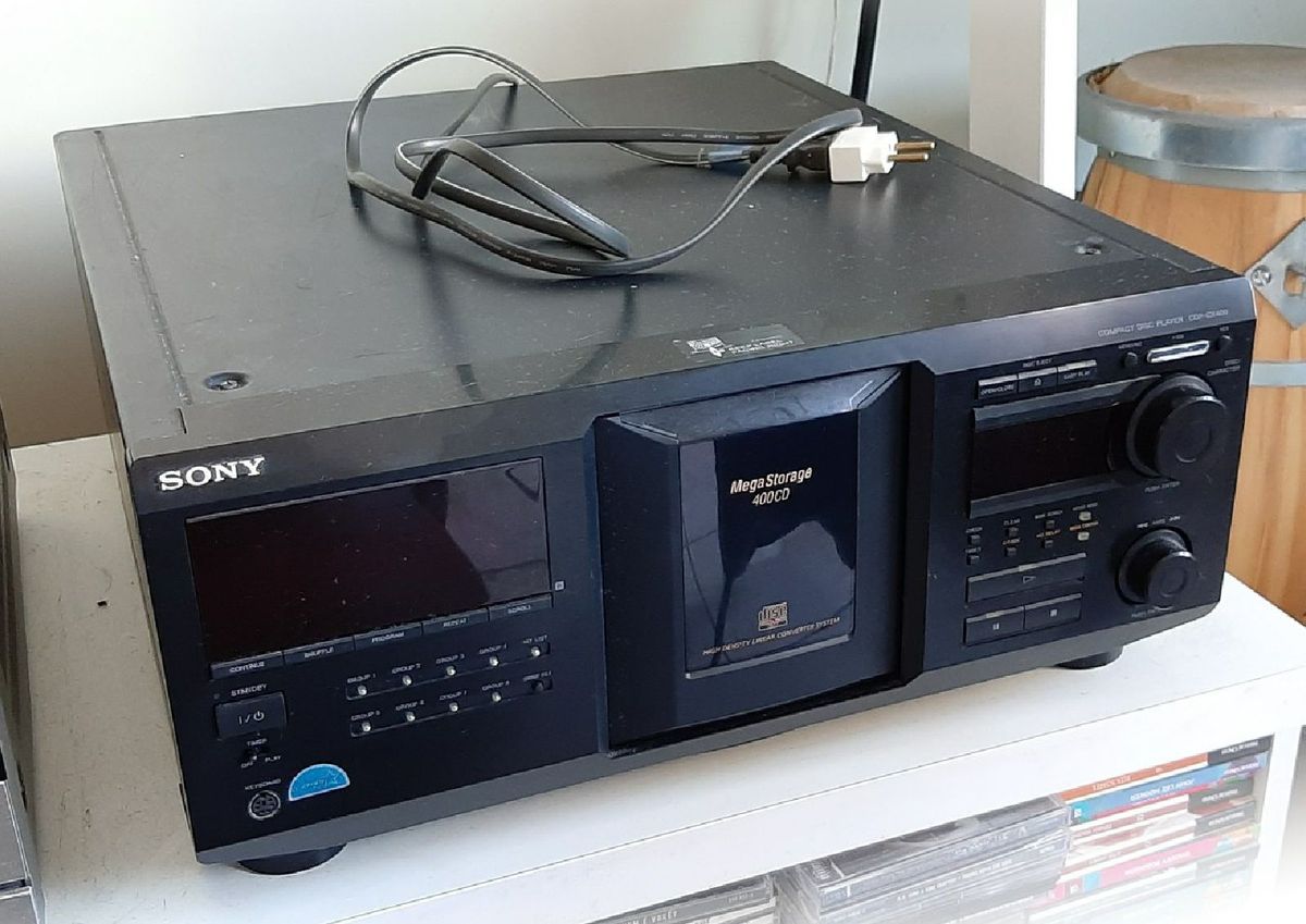 Cd Player Sony Megachanger Pra 400 Cds Modelo Cdp-cx400 ...