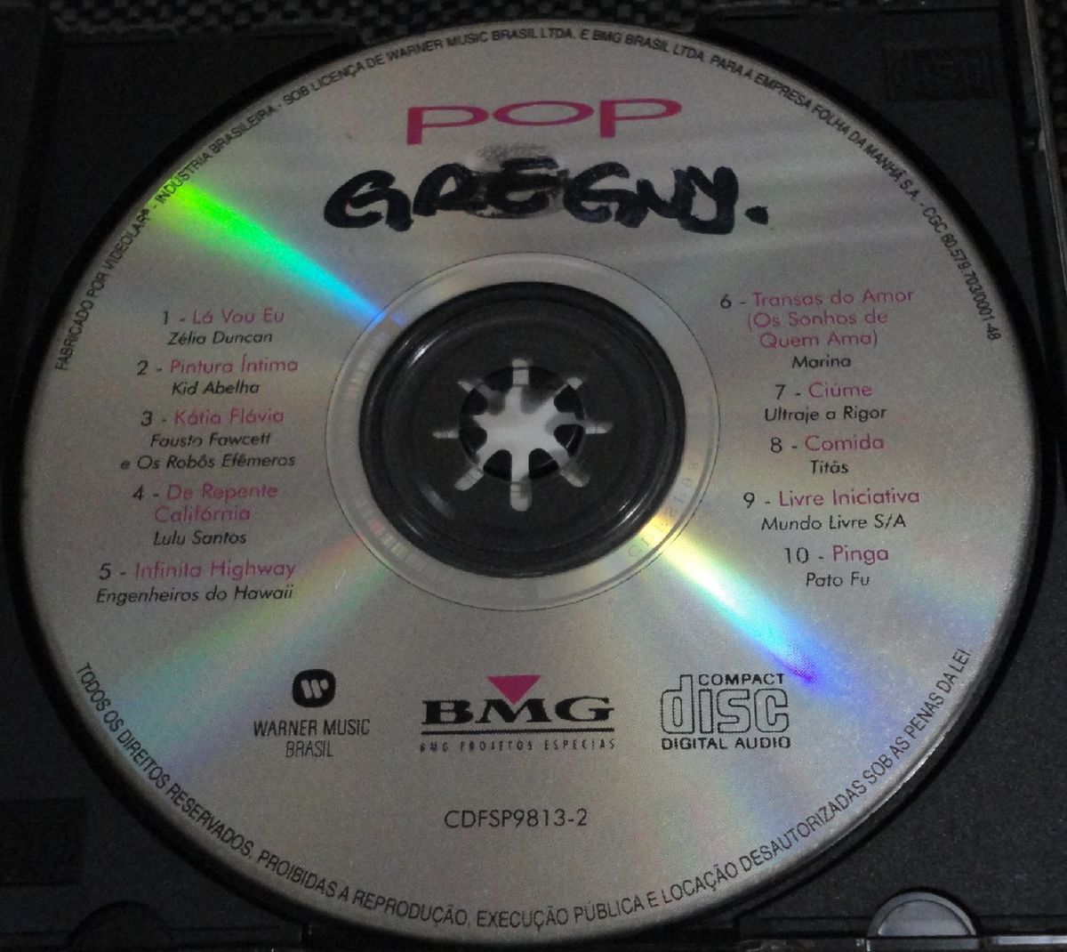 Cd Pop Grandes Hits Da Música Popular Brasileira Item De Música