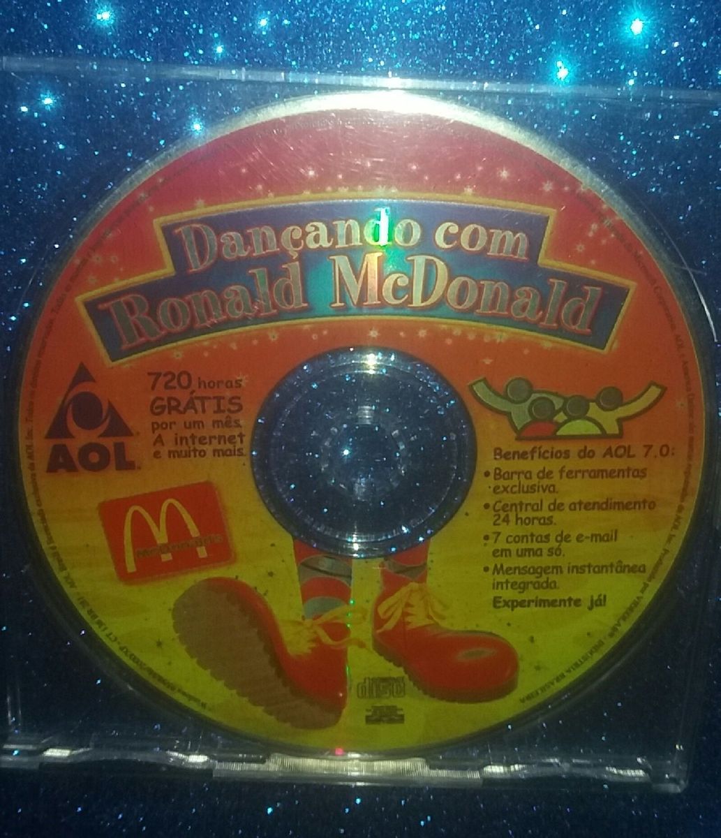Cd-rom Dançando com Ronald Mcdonald | Computador Notebook Mc Donald ...