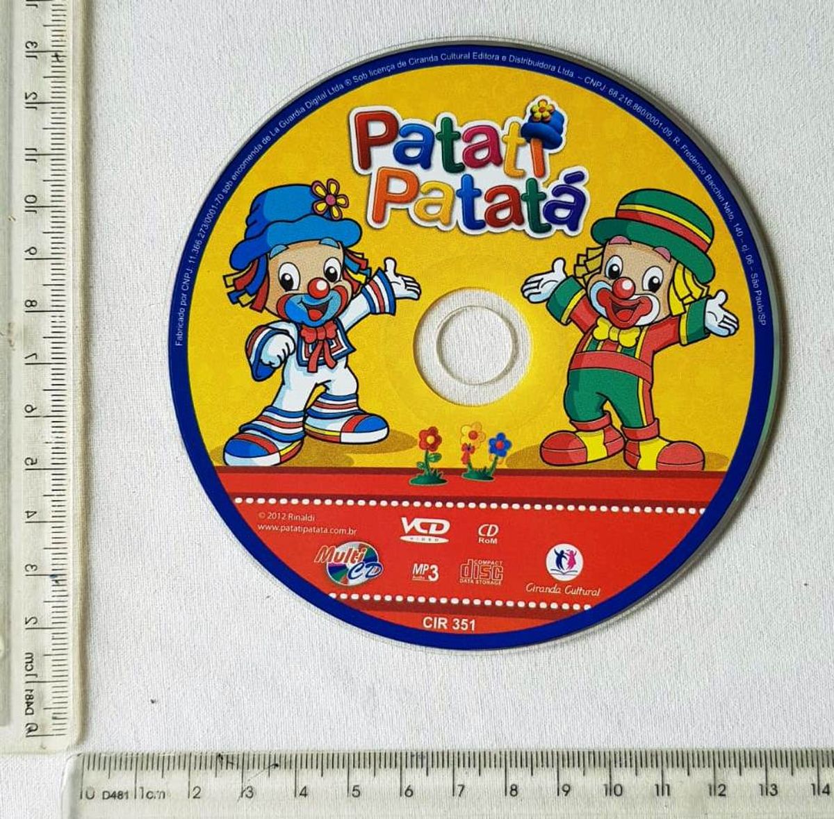 Cd-rom para Pc - Patati Patatá - Multi Cd Vcd - Ciranda Cultural ...