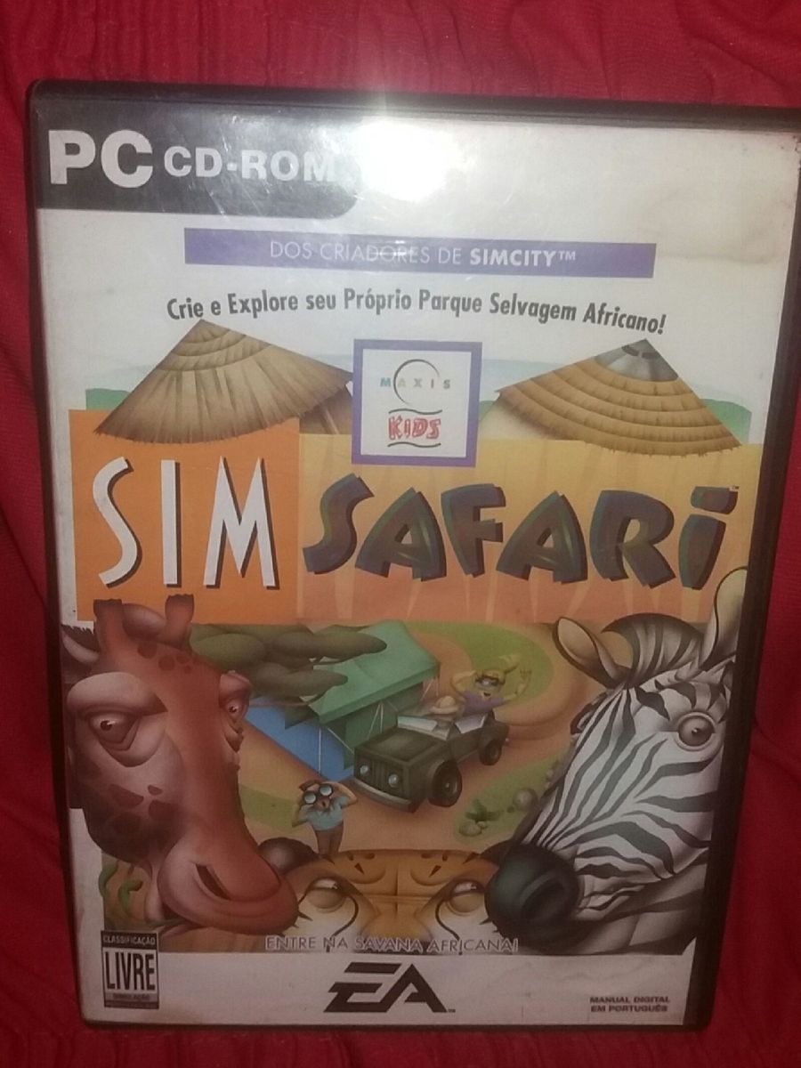 Cd-rom Sim Safari- Original | Jogo de Computador Ea Usado 59673237 | enjoei